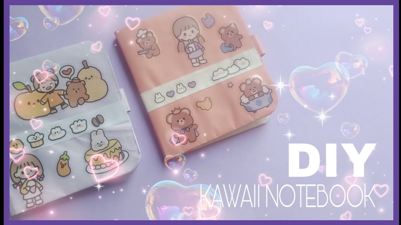 DIY Kawaii Notebook | How to make diary notebook | moni art and craft ...