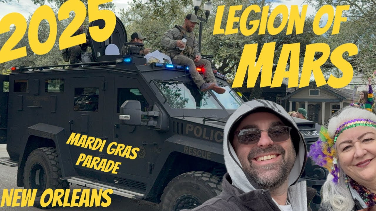 2025 Legion of Mars New Orleans Mardi Gras Parade - YouTube