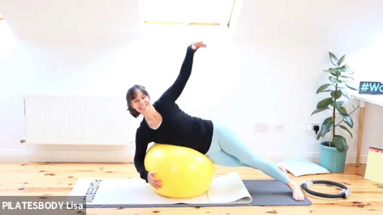 30min Big Ball Pilates Workout - YouTube