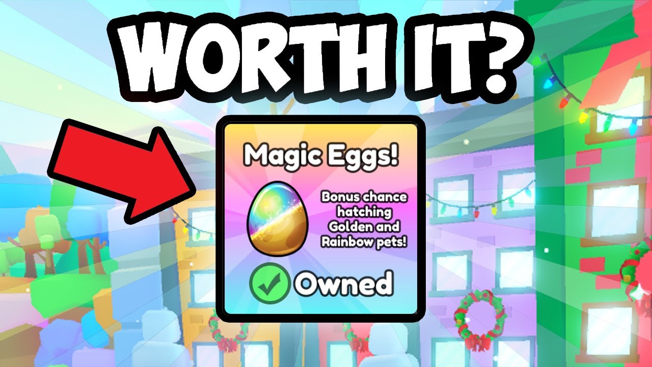 is the Magic Egg's gamepass worth buying in Pet simulator 99??? - YouTube