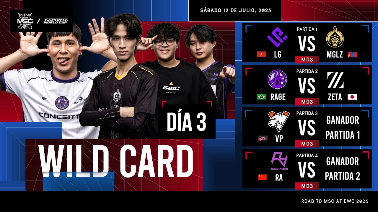 🔴 EN VIVO | DÍA 3 DEL WILD CARD | MLBB MSC en el EWC 2025 - YouTube