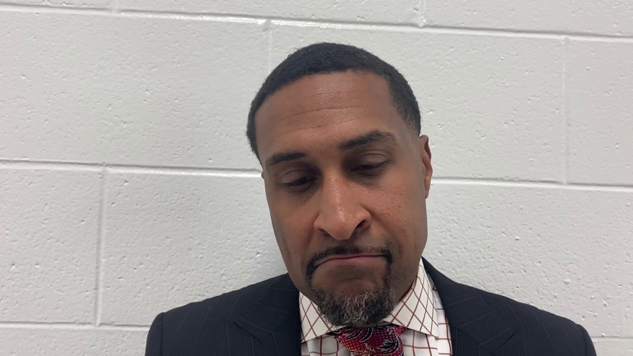 Muskegon coach Keith Guy following district semifinal win over Kenowa ...