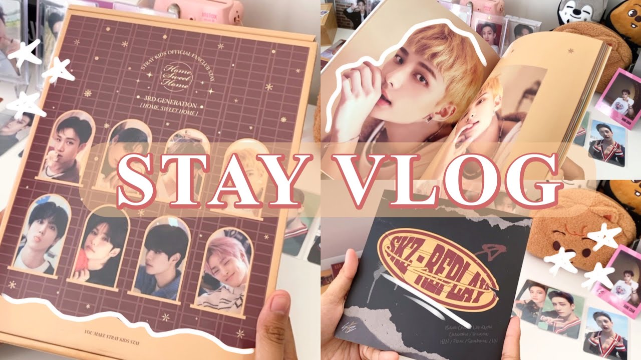 stay vlog // unboxing stray kids 3rd gen fanclub stay kit and maxident ...