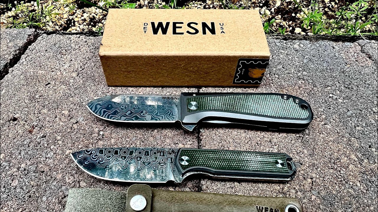 The Grail Knife? WESN BLADES IN DAMASTEEL (Damascus Steel) - YouTube