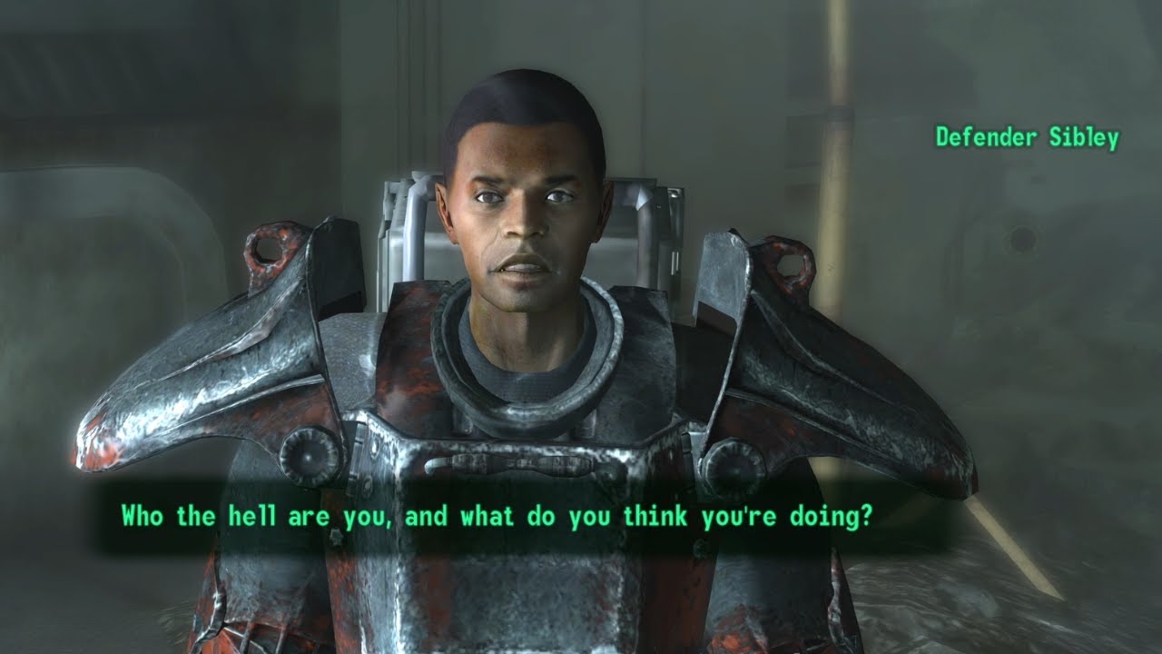 Running past the Outcasts for unique dialogue | Operation Anchorage DLC ...