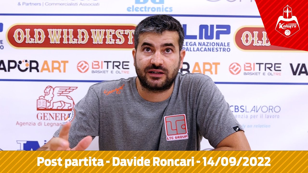 Post partita Legnano - Sangiorgio Supercoppa LNP | Davide Roncari del ...