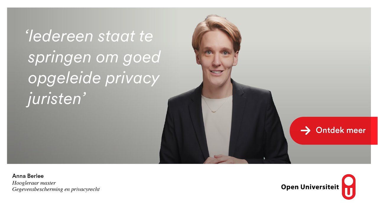 Master Gegevensbescherming en privacy recht uitgelegd | Anna Berlee - YouTube