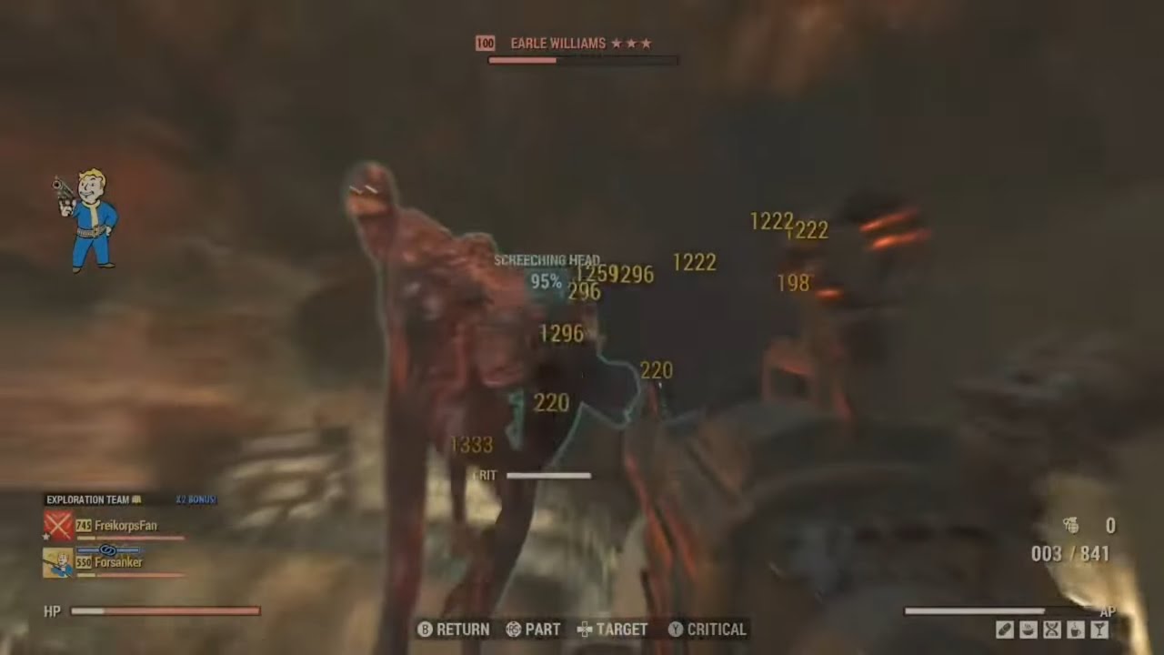 Fallout 76 - Earle Williams Boss - DUO 13.41s World Record (Glitchless ...