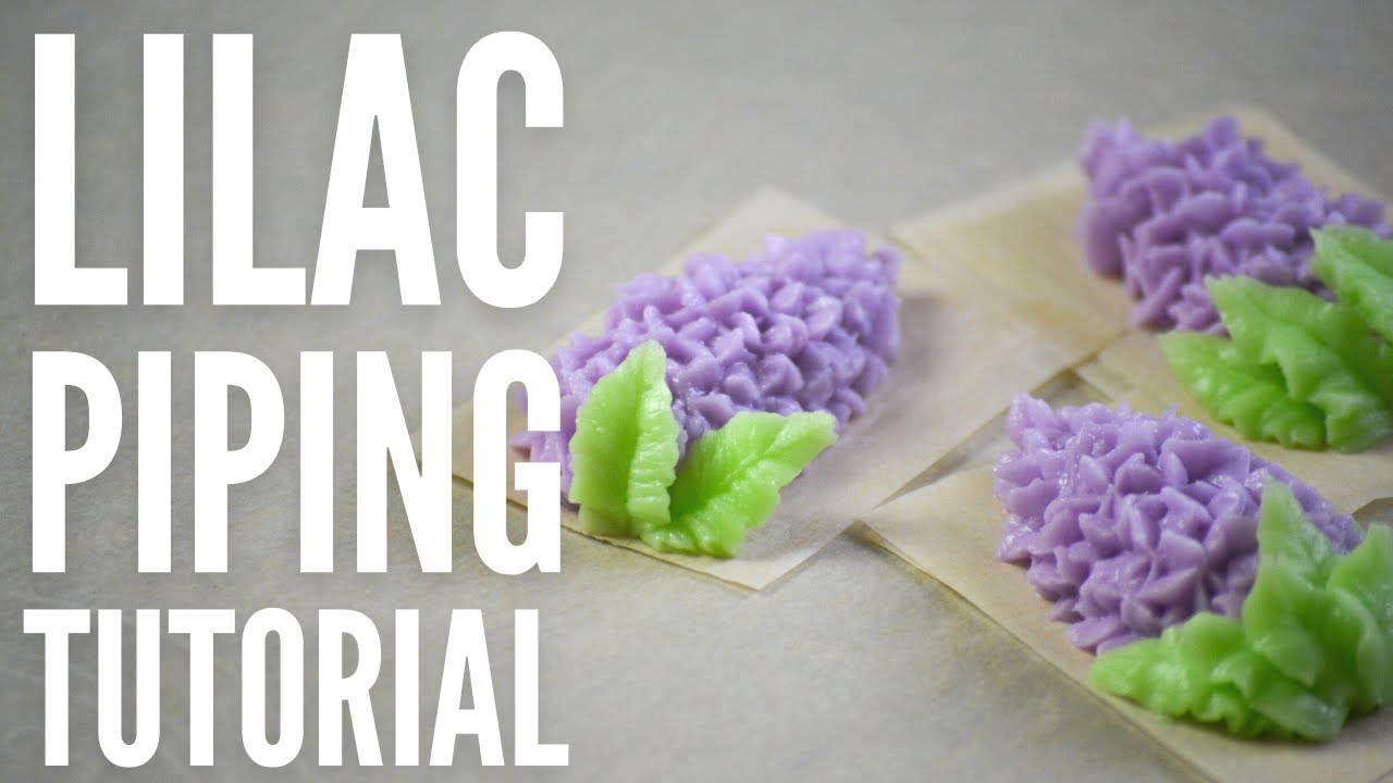How to pipe a lilac with a drop petal tip! Buttercream flower tutorial ...
