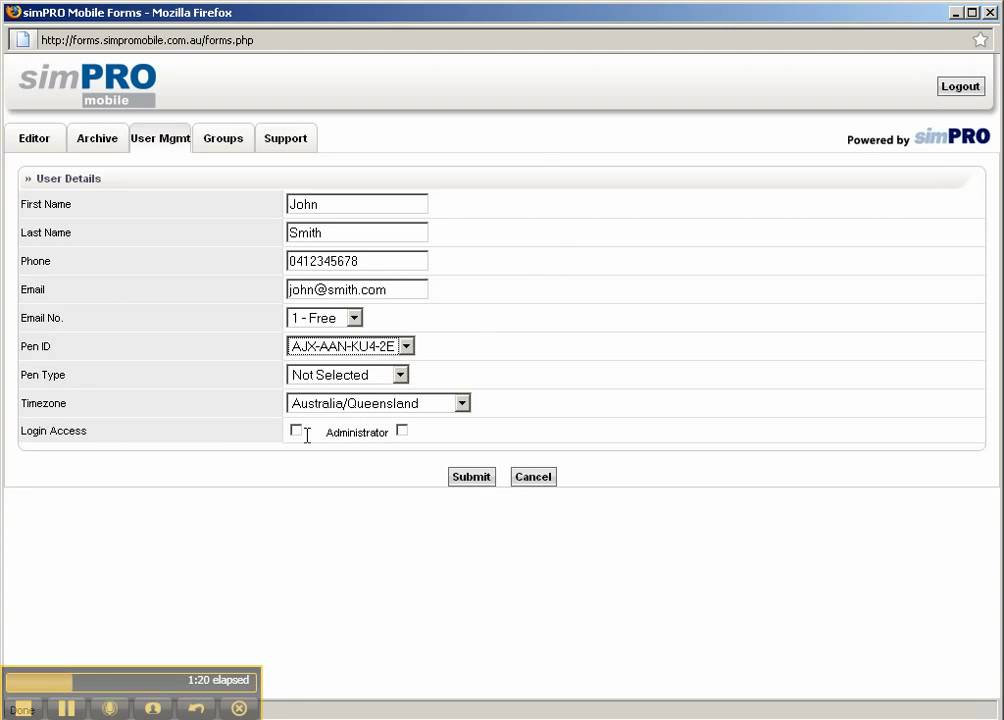 Adding New Users to simPRO Mobile - YouTube