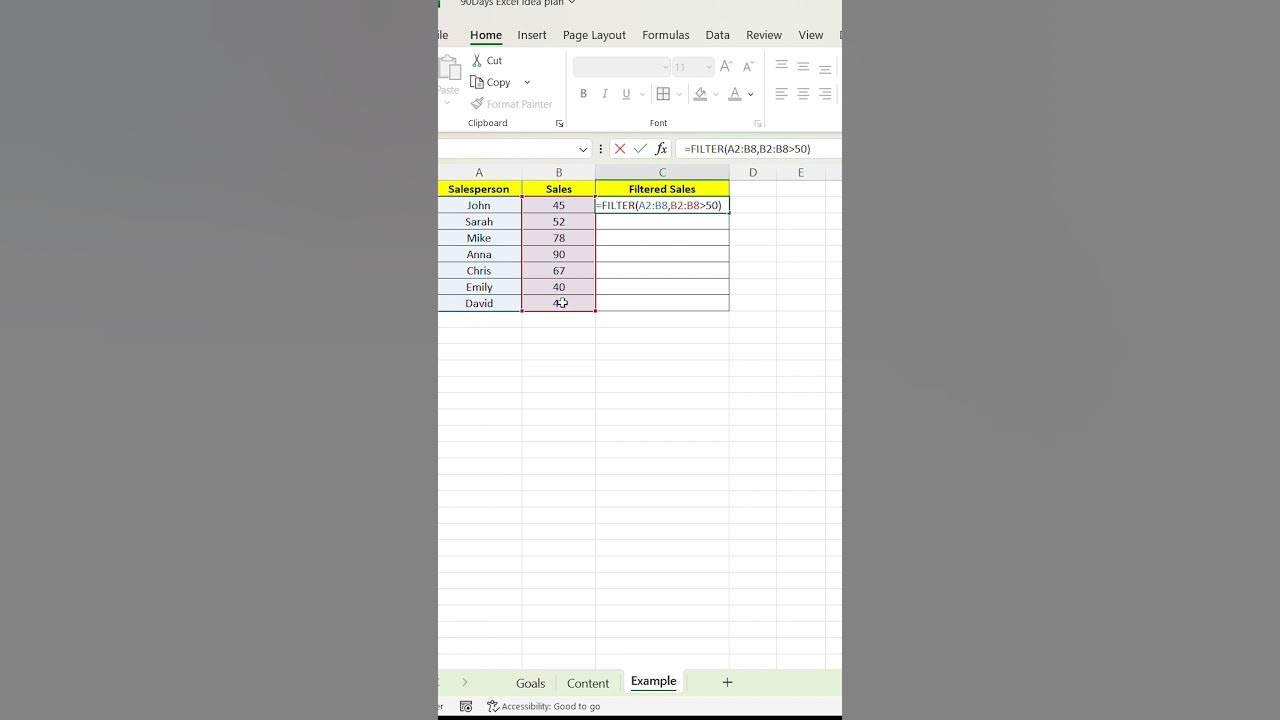 Day 51: FILTER – Extract Data Based on Criteria in Excel! - YouTube