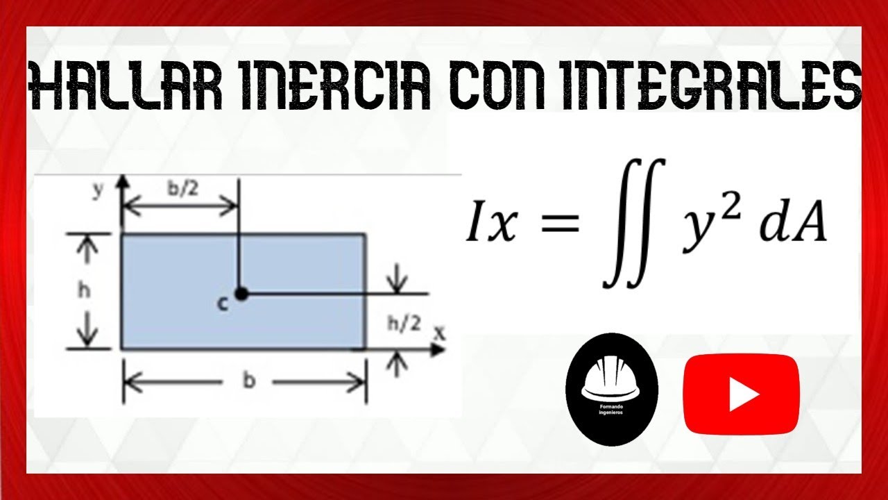 INERCIA DE UN RECTANGULO CON INTEGRALES!! 🔥🔥 - YouTube