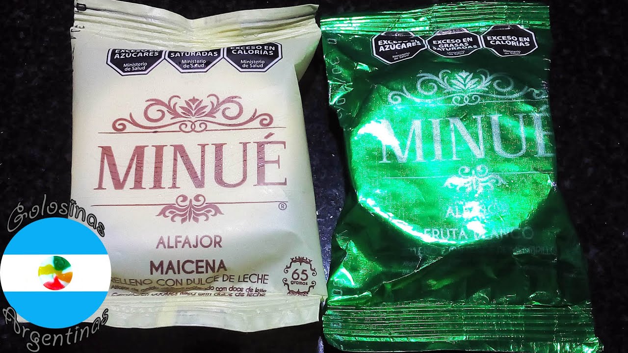 Minué Alfajores Maicena y Fruta Blanco - Alfajor con Dulce de Leche y ...