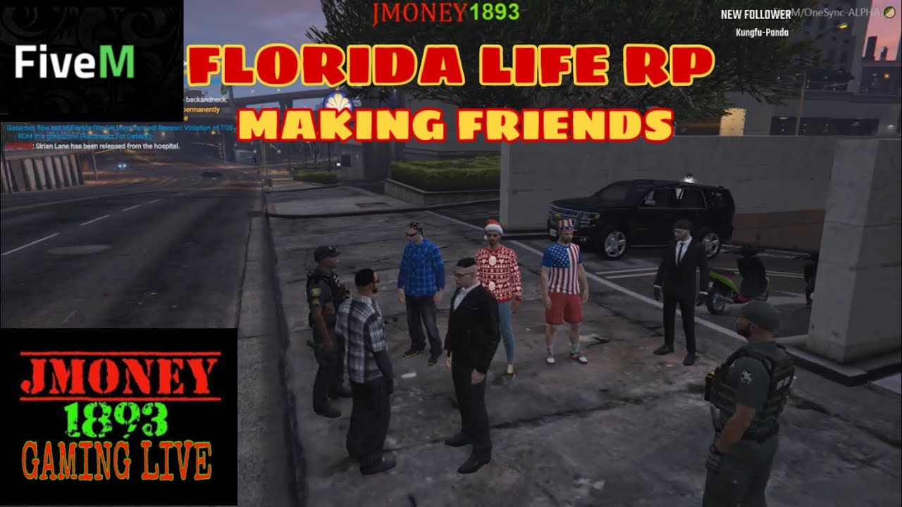 GTA 5 PC : FiveM FLORIDA LIFE ROLEPLAY SERVER === Making Freinds - YouTube
