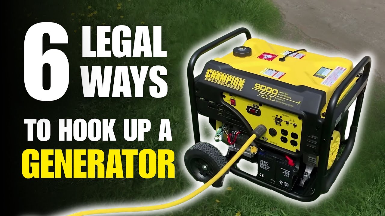 6 Best Legal Ways to Connect a Generator to Your Home (Plus 2 That ...