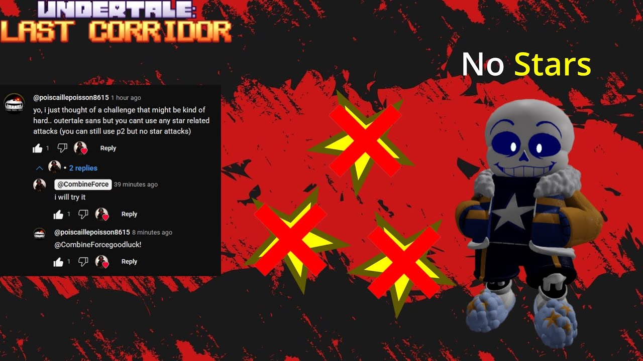 Outer Sans No Stars (Challenge) | Undertale: Last Corridor | Roblox ...
