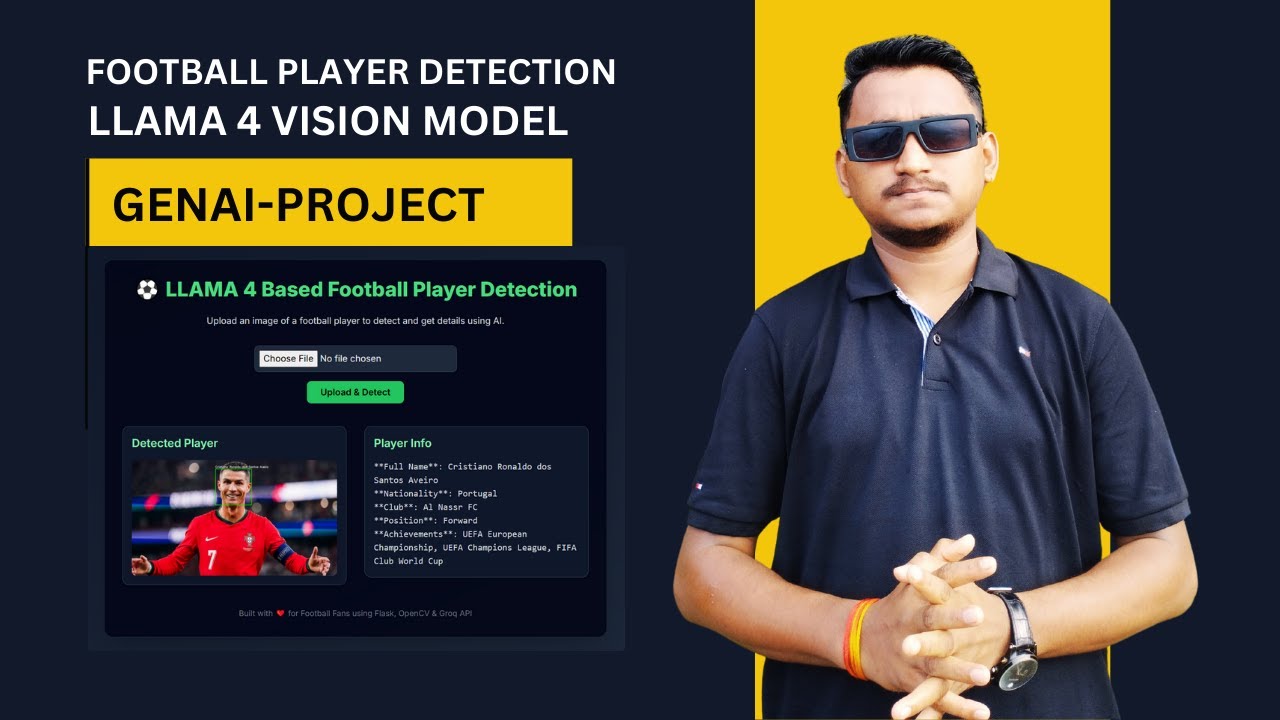 Project 69: Football Player Face Recognition using LLaMA 4 & Groq API ...