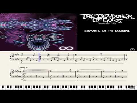Terraria Calamity Mod Music - The Devourer of Gods (Nonstop Mix) | Piano solo (sheet music ...