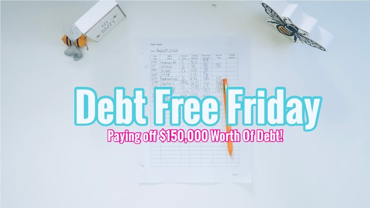Debt Payoff Plan of $150,000! | #Snowball | Debt Free Friday | August ...