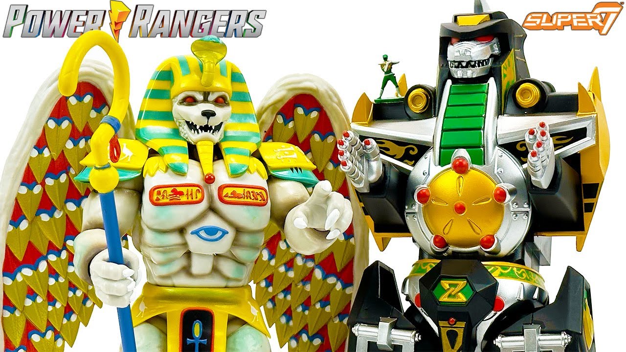 Super 7 Power Rangers Ultimates King Sphinx & Dragonzord Review! - YouTube