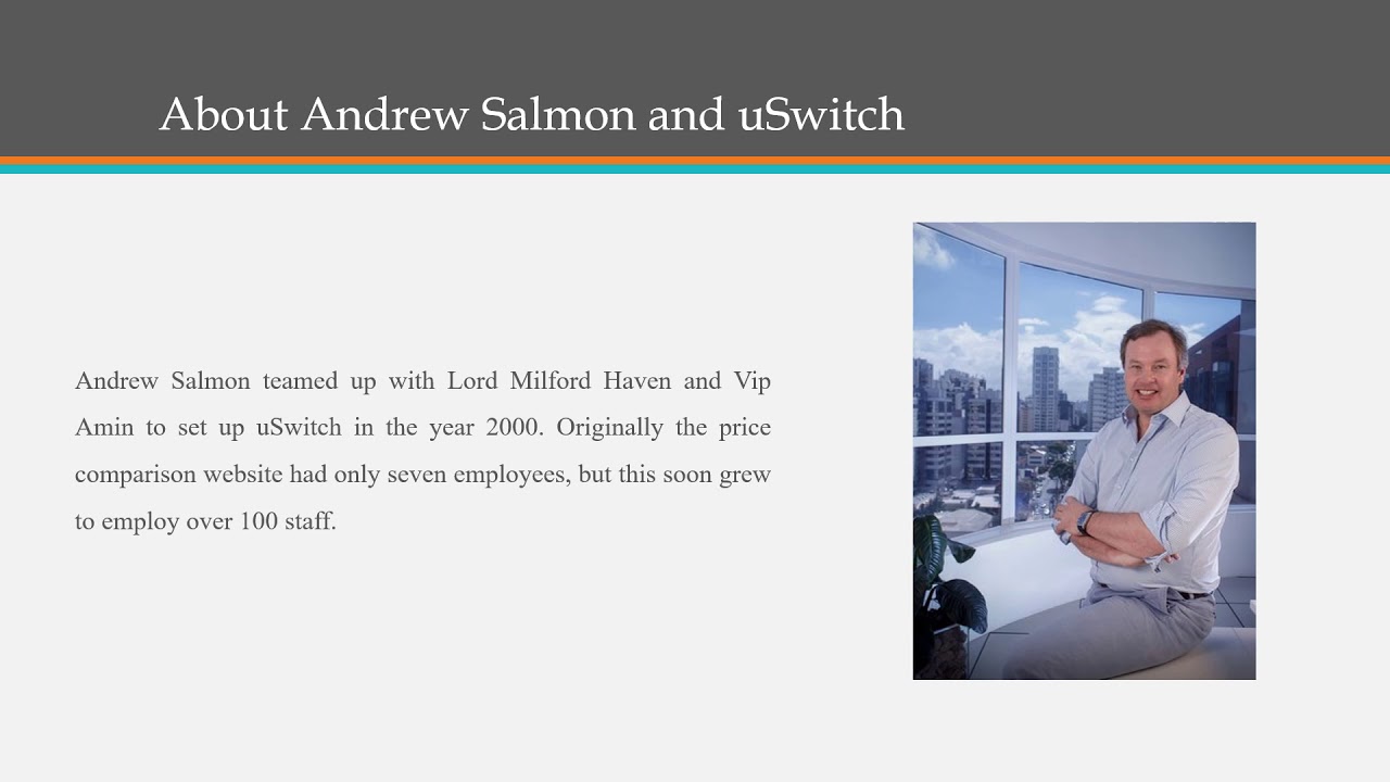Andrew Salmon and uSwitch - YouTube