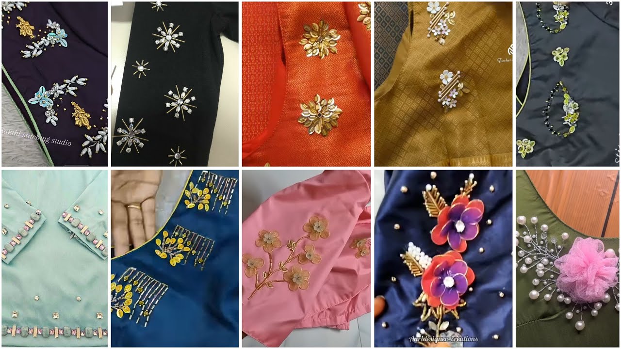 Trending Brooches blouse design #brooches #blouse - YouTube