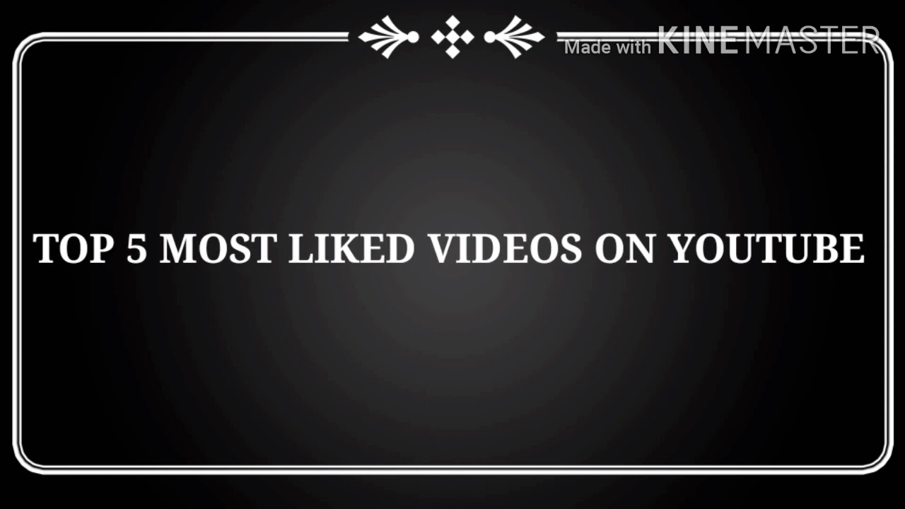 TOP 5 MOST LIKED VIDEOS ON YOUTUBE || MAHTAB - YouTube