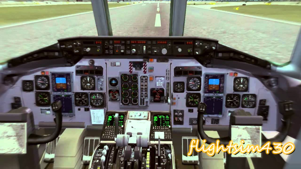 DC-9 cockpit departure (FSX) [HD] - YouTube
