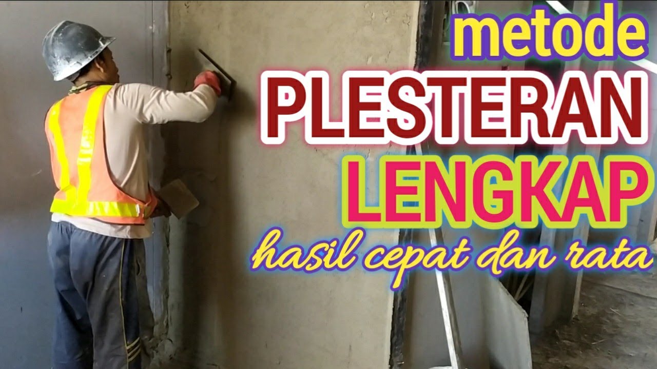 cara plester dinding bata ringan cepat dan rata - YouTube