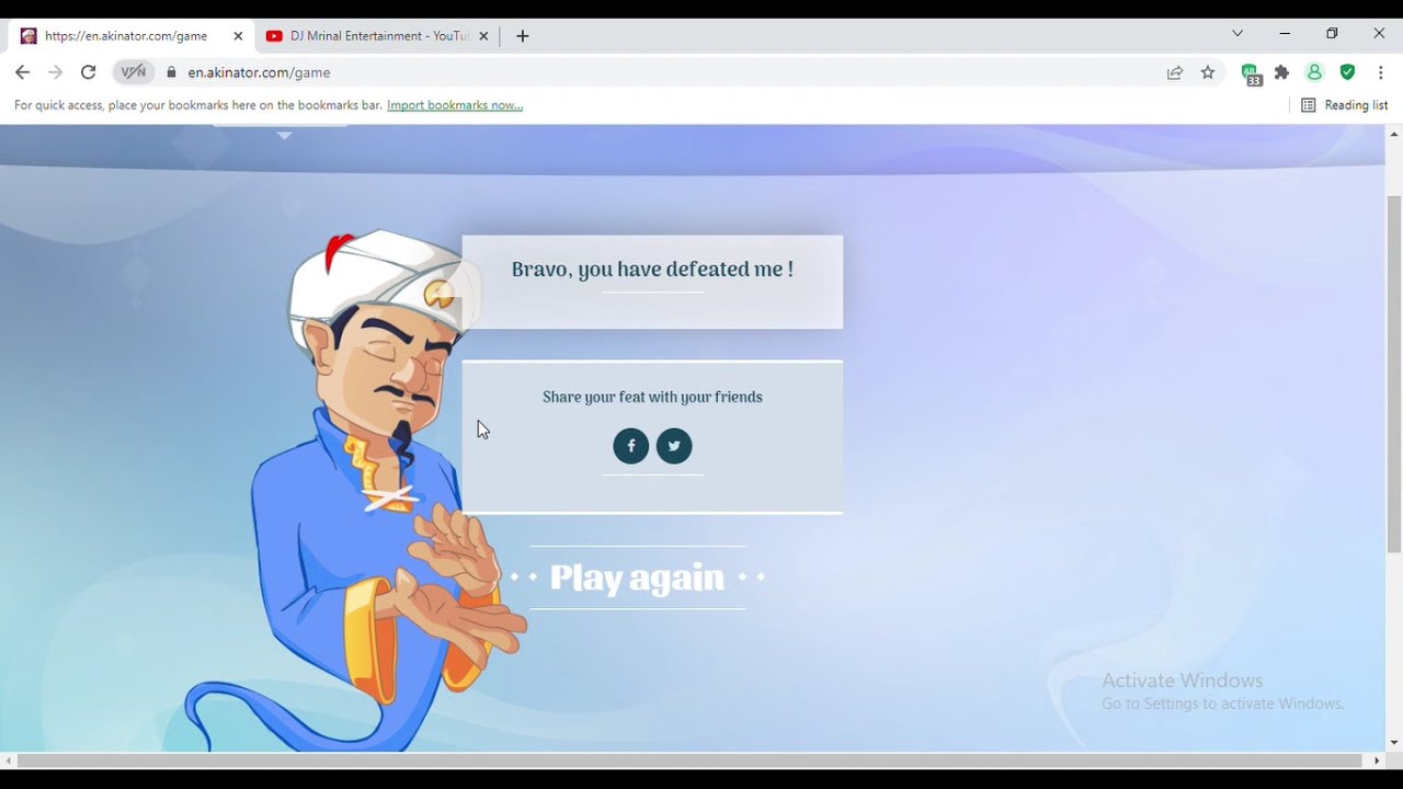 I DEFEATED AKINATOR BY DJ MRINAL - YouTube