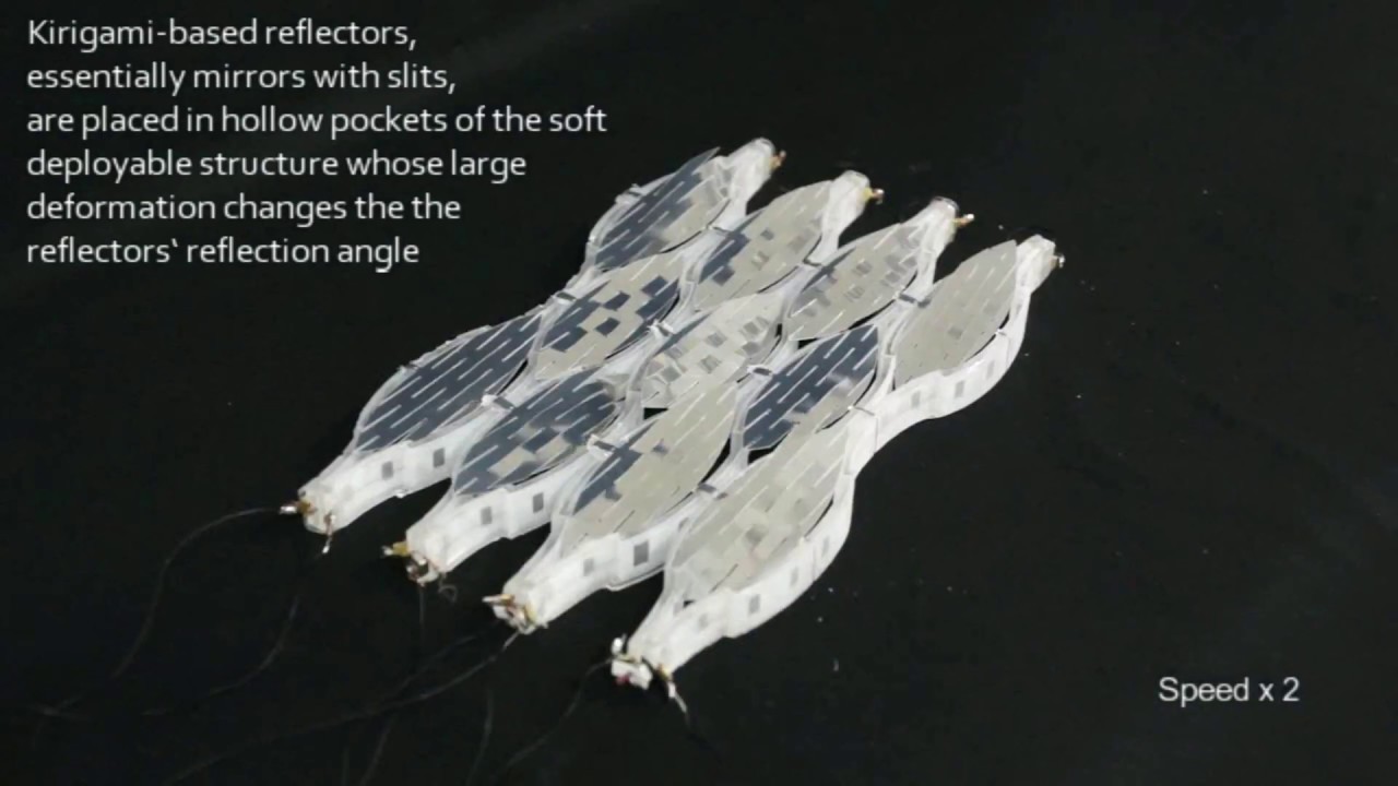 Origami-Kirigami deployable structures, 형상기억합금을 사용한 종이접기 구동기 SNU, IDIM ...