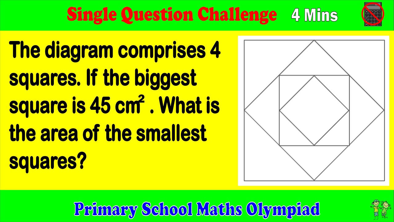Primary School Math Olympiad - Single Question Challenge, 4 Minutes ...