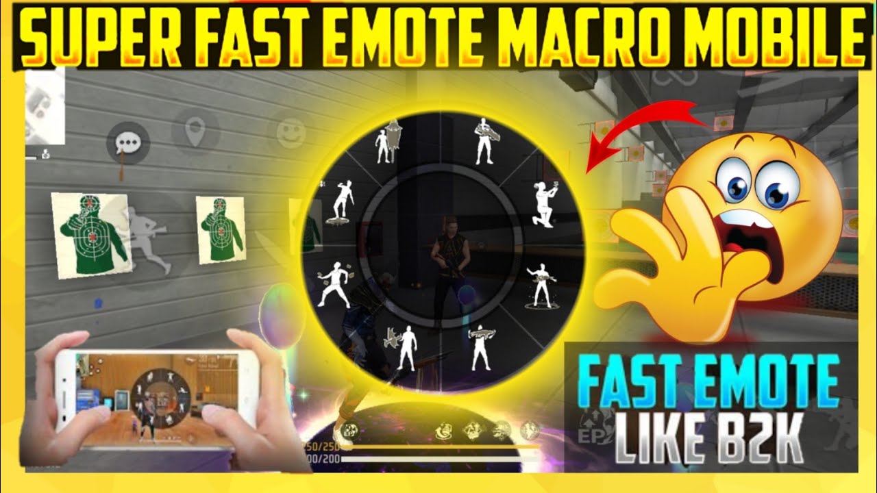 SUPER FAST EMOTE MACRO MOBILE | HOW TO DO FAST EMOTE LIKE B2K | FAST ...