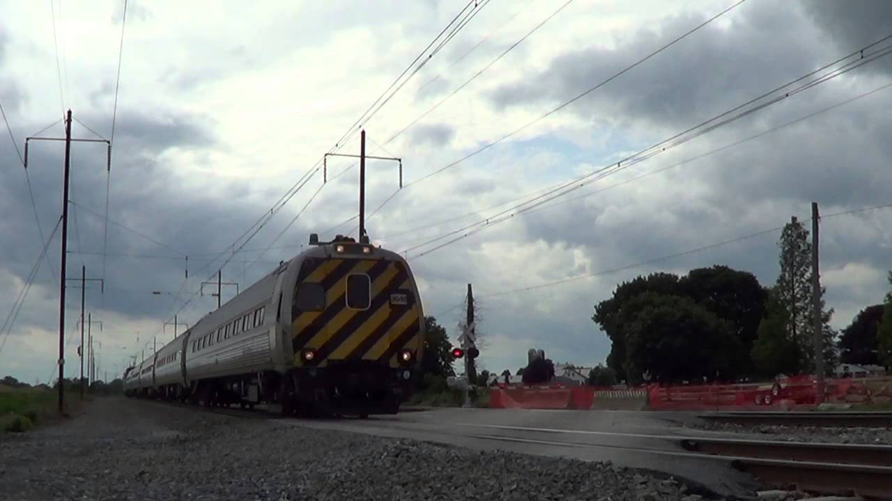 Amtraks on the Keystone Corridor 6-13-13 - YouTube