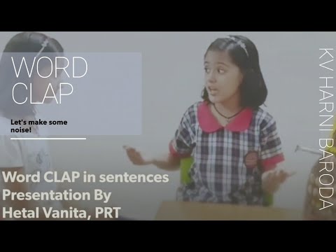 Word Clap in Sentences by Primary Students of #kvharni #kvs ...