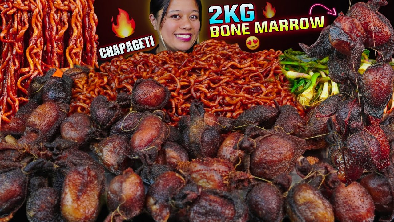 2KG Bone Marrow Stuffed in Buff Tripe Mukbang ASMR |Massive Mukbang with bone marrow,Noodle ...