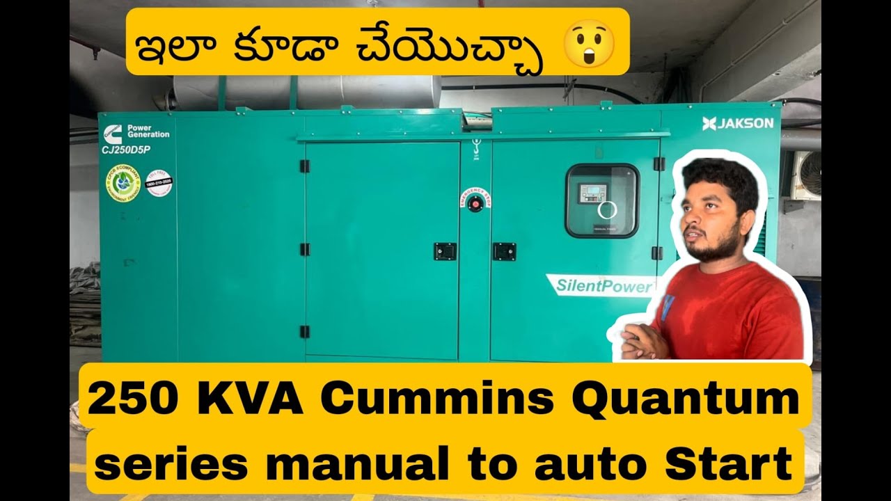 Cummins 250Kva Quantum Series Manual to Auto Start Full Wiring |2024 ...