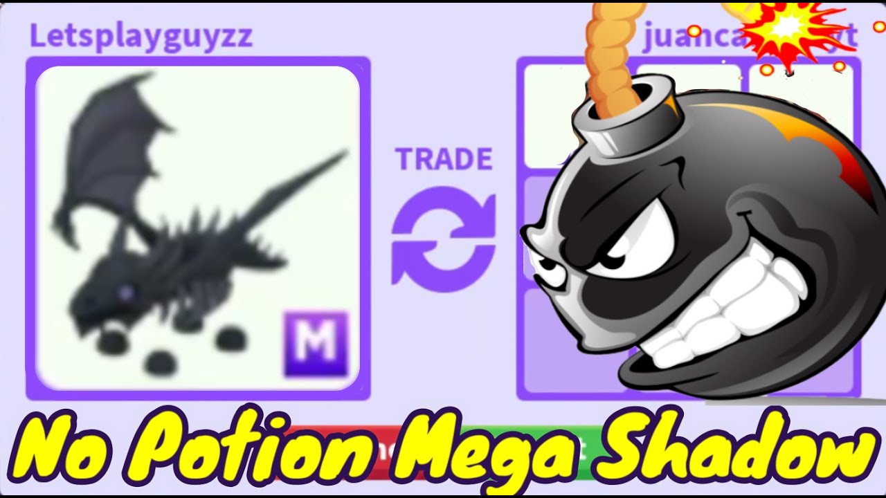 Crazy Offers! No Potion Mega Shadow Dragon (Adopt Me) - YouTube