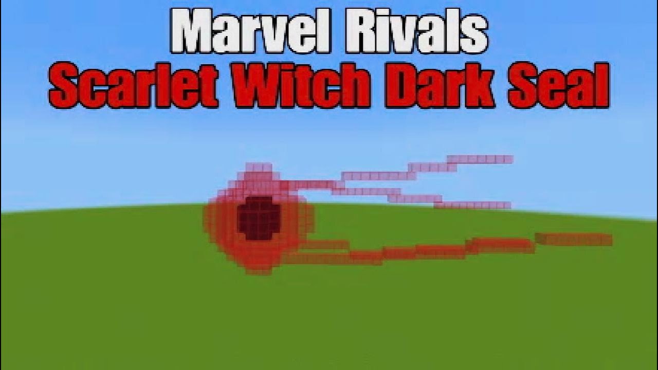 I created the Scarlet Witch Dark Seal from Marvel Rivals in Minecraft ...
