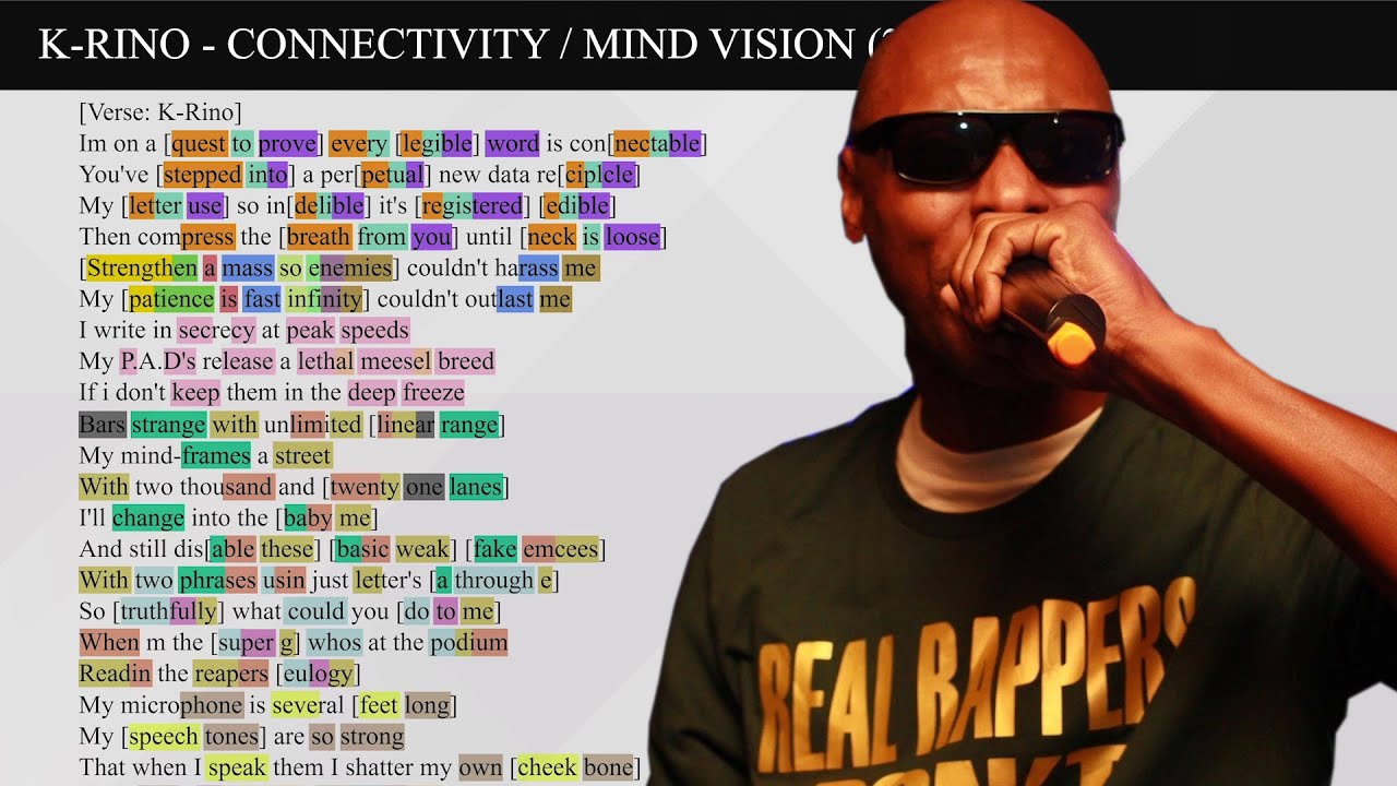 K-Rino - Connectivity [Rhyme Scheme] Highlighted - YouTube
