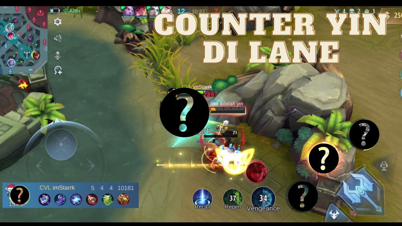 Counter Yin Di Lane | MOBILE LEGENDS BANG BANG - YouTube