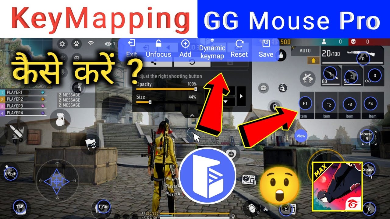 KeyMapping Kaise Kare GG Mouse Pro Se | Keyboard Mouse Mobile GamePlay ...