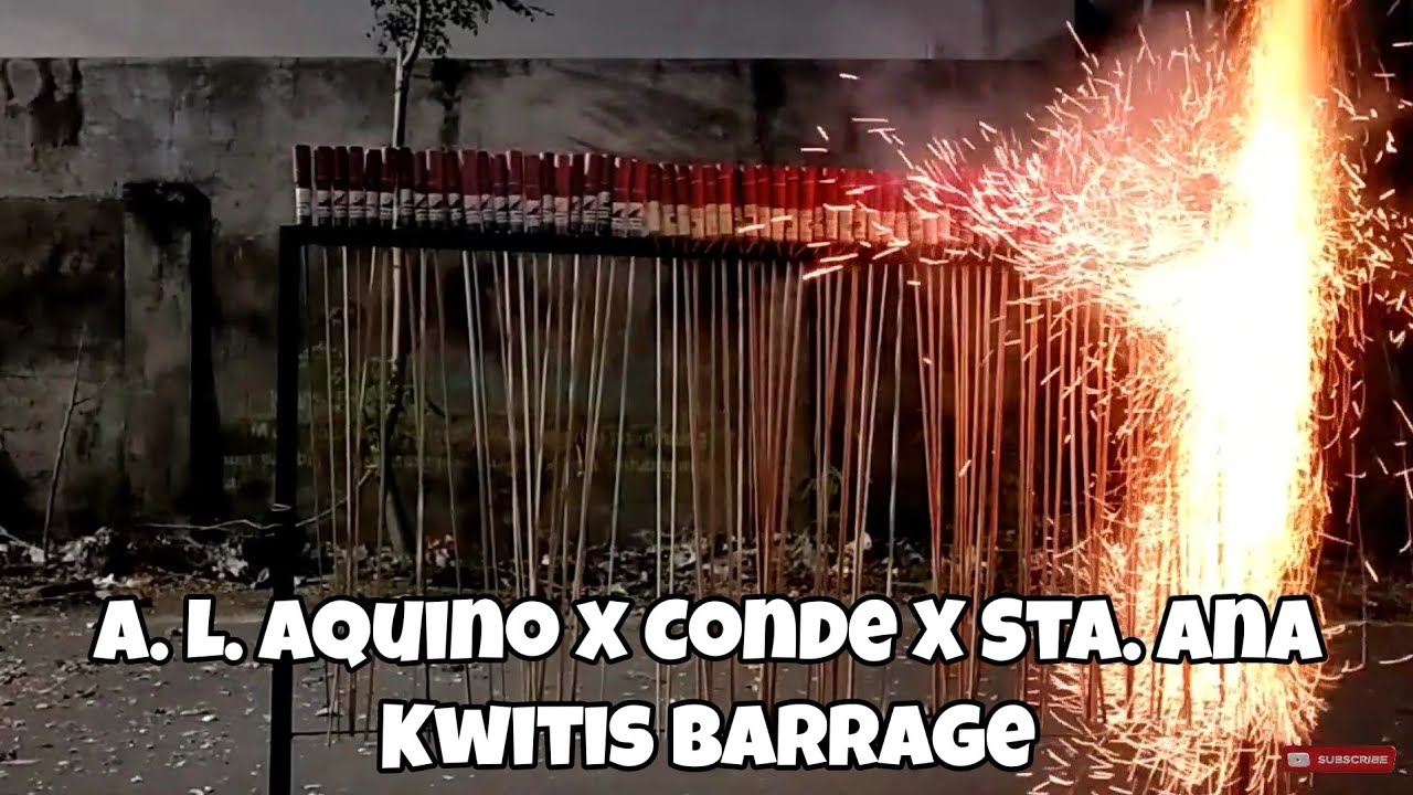 Kwitis Barrage A.L. Aquino x Conde x Sta. Ana New Year's Eve 2022 - YouTube