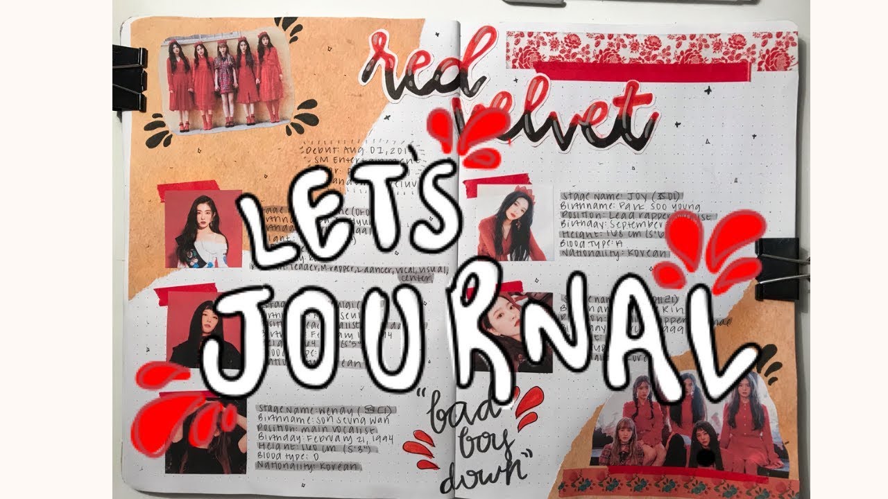 kpop journal with me #4 | Red Velvet 💋 - YouTube