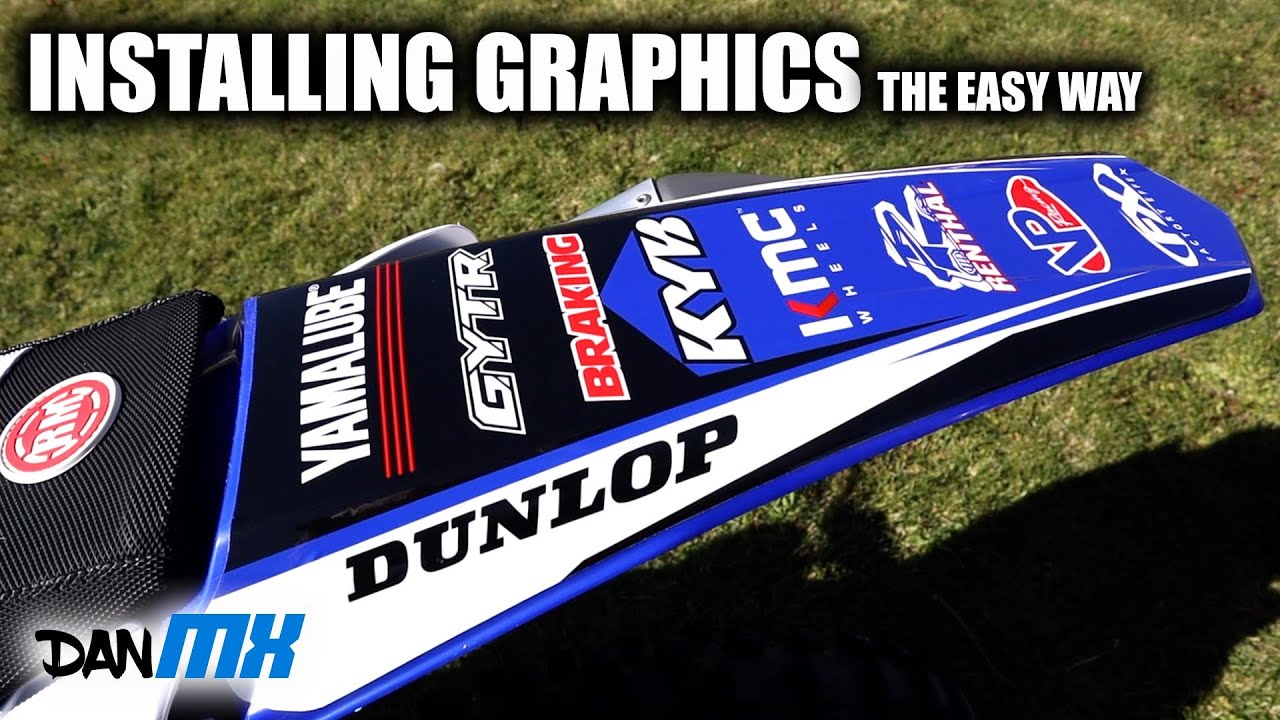 DIRT BIKE GRAPHICS INSTALL | The easy way! - YouTube