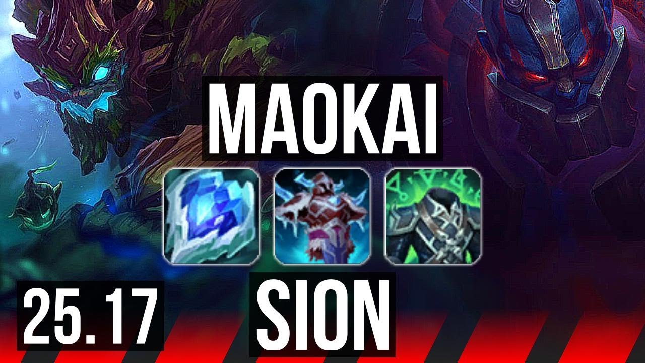 MAOKAI vs SION (TOP) | 7/2/25, 48k DMG | KR Master | 25.17 - YouTube