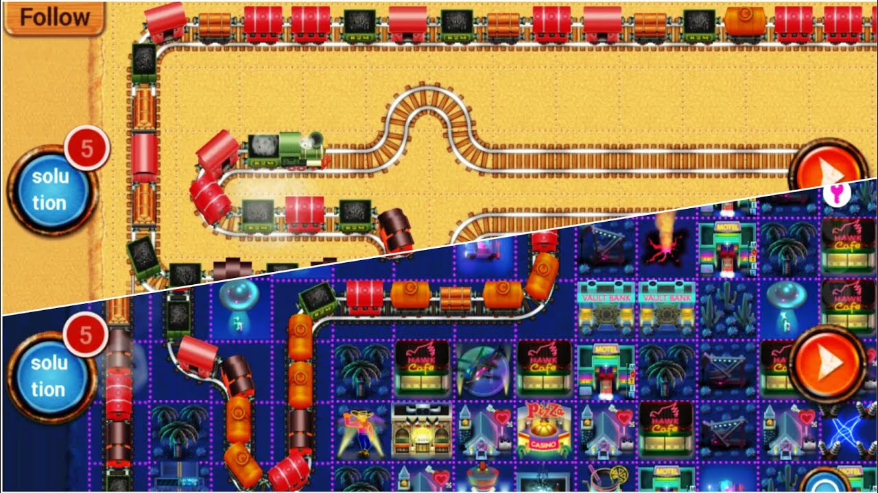 Rail Maze 2 Long Train Gameplay - Train Puzzle Game - Android Gameplay ...