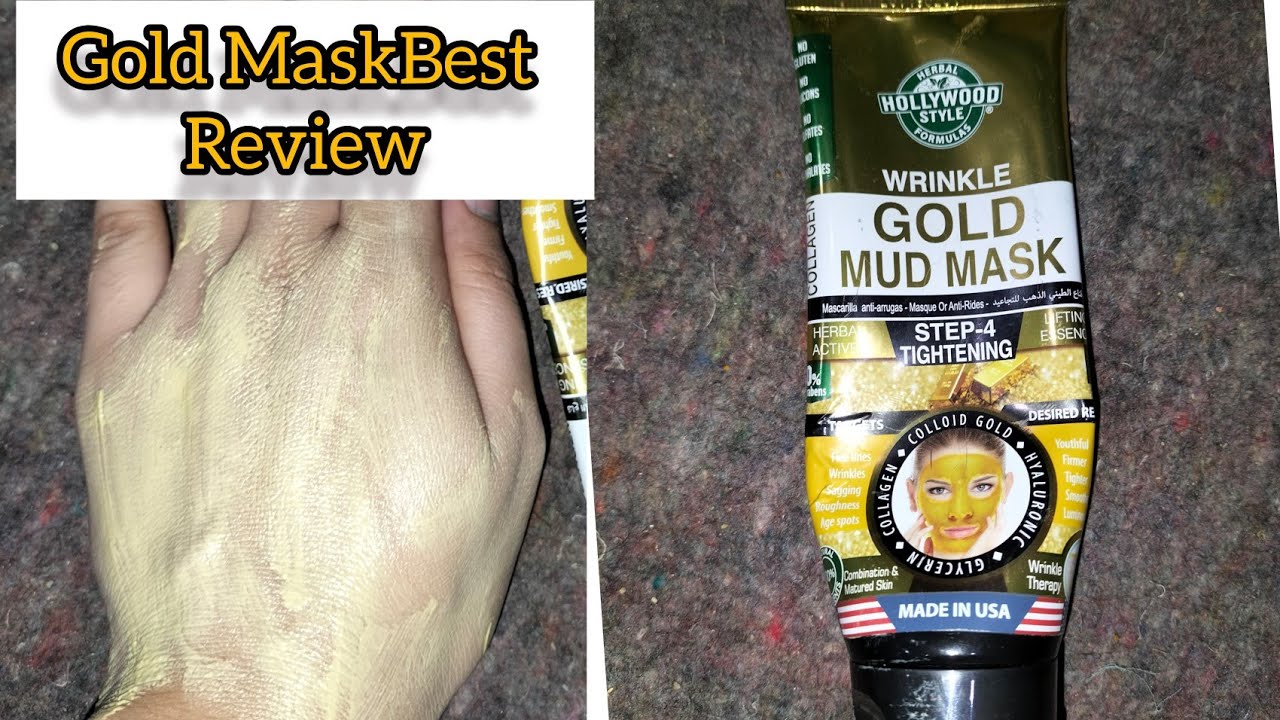 Gold Mud Mask Best Review Hollywood Style - YouTube