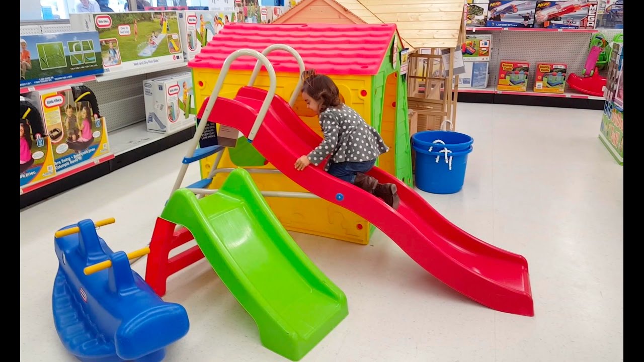 Fun Playground Store / Learn Colors with Slides and Playhouse - YouTube