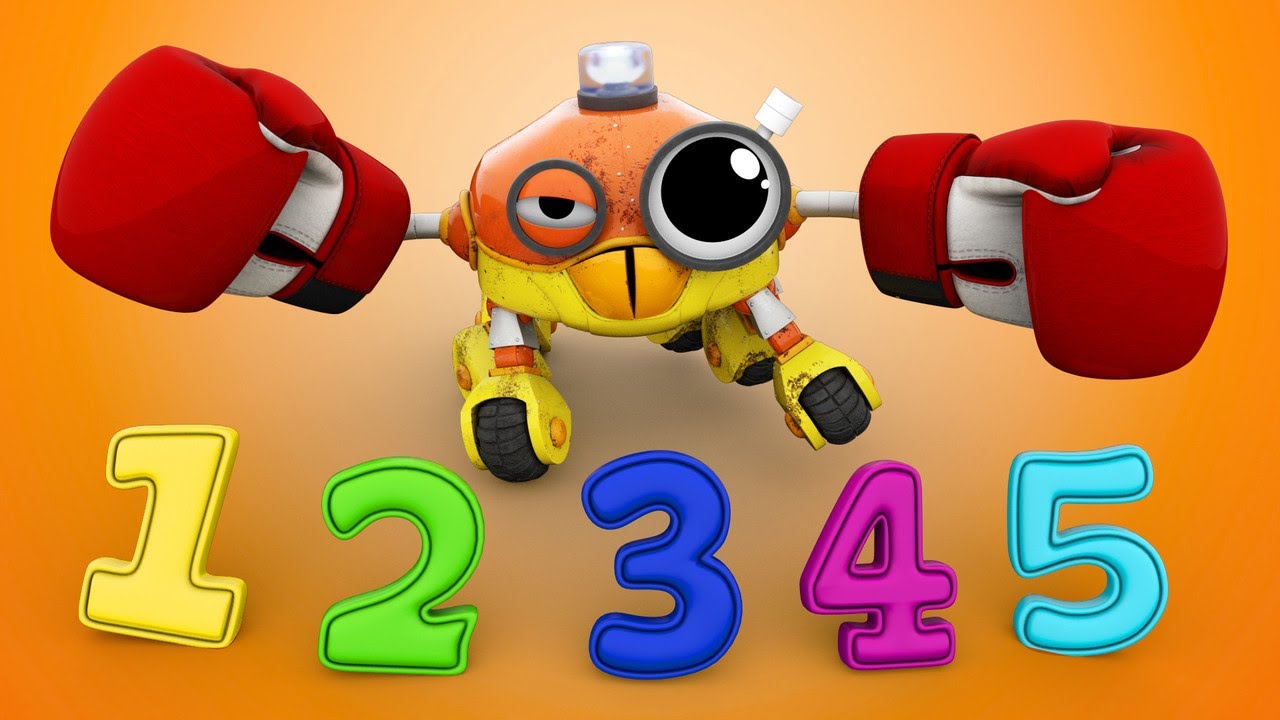 Invata numere cu crabul care face box - De invatat pentru copii cu ...